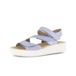 Gabor Damen Plateausandaletten "Plateau Sandale", Gr. 40, blau, Schuhe
