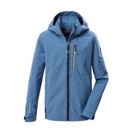 Killtec Jungen Softshelljacke "KOS 143 BYS SFTSHLL JCKT", blau, Gr. 128, Oberseite: 100% Polyester.R&uuml;ckseite: 100% Polyester.Futter: 100% Polyester,