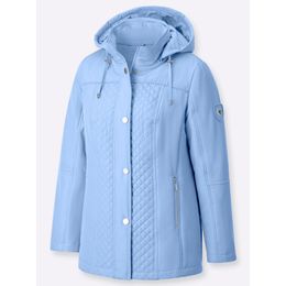 Casual Looks Damen Steppjacke, blau, Gr. 20, unifarben, 100% Polyester, Wattierung:100% Polyester, Jacken
