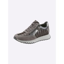 airsoft modern+ Damen Sneaker mit Metallic-Akzenten, taupe, Gr&ouml;&szlig;e 40