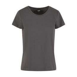 T-Shirt Urban Classics "Urban Classics Ladies Sorona Regular Tee", Damen, Gr. 4XL, magnet, 70% Baumwolle, 30% Polyester (Sorona), unifarben, normal, Rundhals, Shirts T-Shirt