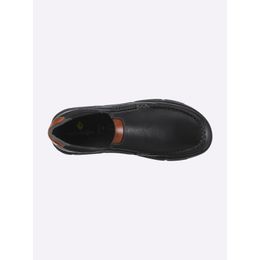 Naturl&auml;ufer Naturl&auml;ufer Herren Slipper mit Leder-Wechselfu&szlig;bett, schwarz, Gr&ouml;&szlig;e 45