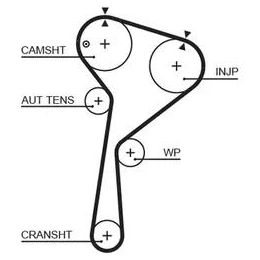 GATES Wasserpumpe + Zahnriemensatz KP35675XS mit f&uuml;r RENAULT DACIA 119A07049R