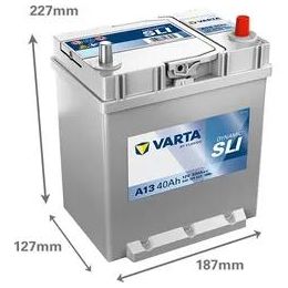 Varta Starterbatterie DYNAMIC SLI 12 V, 40 Ah, 330 A 540125033K262 12V 40Ah 330A f&uuml;r HYUNDAI DODGE DP370APU035CH0U 37110G5400 37110-07100