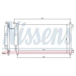 NISSENS Kondensator, Klimaanlage 94621 f&uuml;r NISSAN 92100ZW40A 92100ZW40D 92100BA60A