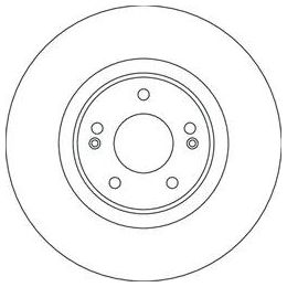 TRW Bremsscheibe DF4632S vorne rechts links bel&uuml;ftet 325mm f&uuml;r HYUNDAI KIA 51712-P2700