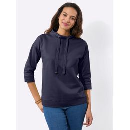 WITT Damen Sweatshirt mit &uuml;berschnittenen Schultern, marine, Gr&ouml;&szlig;e 36