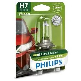 Philips H7 LongLife EcoVision 55W (1 Stk.) 12972LLECOB1 Gl&uuml;hlampe, Fernscheinwerfer,Gl&uuml;hlampe, Hauptscheinwerfer,Gl&uuml;hlampe, Nebelscheinwerfer,Gl&uuml;hlamp