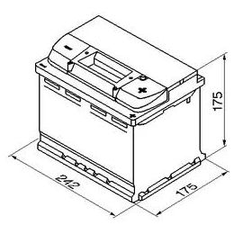 Bosch Starterbatterie S4 12 V, 60 Ah, 540 A 0 092 S40 040 12V 60Ah 540A f&uuml;r ALFA ROMEO VW AUDI TOYOTA JAGUAR LANCIA PORSCHE VOLVO BMW NISSAN OPEL ROVE