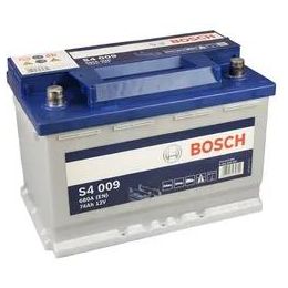 Bosch Starterbatterie S4 12 V, 74 Ah, 680 A 0 092 S40 090 12V 74Ah 680A f&uuml;r ALFA ROMEO PEUGEOT FIAT CITRO&Euml;N TOYOTA SAAB LANCIA CHRYSLER OPEL CHEVROLET