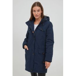 oxmo Damen Langmantel "Parka OXTala", blau, Gr. S, Obermaterial: 100% Polyester PES., M&auml;ntel