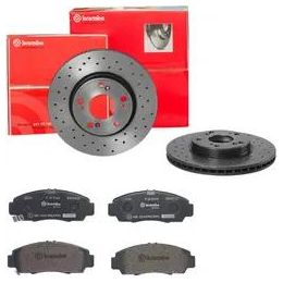 Brembo Bremsbelagsatz, Scheibenbremse P 23 137 vorne rechts links mit Zubeh&ouml;r f&uuml;r FIAT OPEL ABARTH 95599885 71770116 71770106