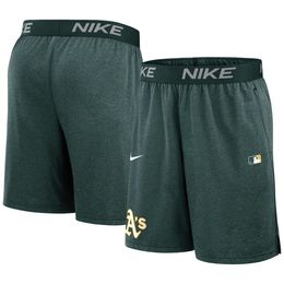 Nike Damen Sporthose "Nike Shorts Oakland Athletics Nike AC DF Knit", grau, Gr. XL, 100% Polyester, Hosen