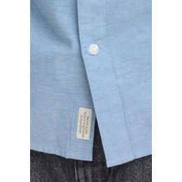 Blend Herren Leinenhemd "BHAban Slub Linen Mix"lichen blau, Basic, Gr. XXXL, meliert, 70% Baumwolle, 30% Leinen, Hemden, Leinen Mix Hemd Slub