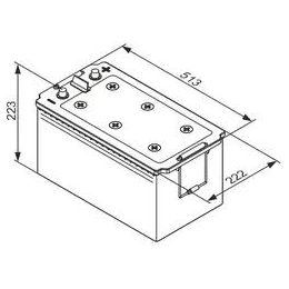Bosch Starterbatterie EFB 0 092 TE0 777 12V 190Ah 1.050A f&uuml;r RENAULT MERCEDES-BENZ VOLVO 002982220826 22144327 A002982220826