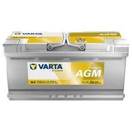Varta Starterbatterie DYNAMIC AGM 12 V, 105 Ah, 950 A 605901095K262 12V 105Ah 950A f&uuml;r HYUNDAI VW FIAT AUDI CITRO&Euml;N IVECO MERCEDES-BENZ PORSCHE VOLVO