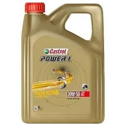 Castrol POWER1 4T 20W-50/ 4 L 15F57A Motor&ouml;l 20W-50 f&uuml;r BMW MOTORCYCLES HONDA HARLEY-DAVIDSON MC KAWASAKI TRIUMPH SUZUKI YAMAHA HYOSUNG GILERA MOTO GU