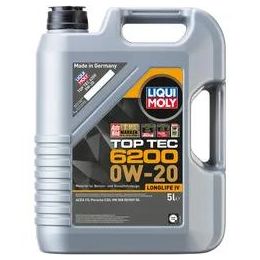Liqui Moly Top Tec 6200 0W-20 5l 20781 Motor&ouml;l f&uuml;r VW SEAT AUDI PORSCHE SKODA HYUNDAI BENTLEY TOYOTA