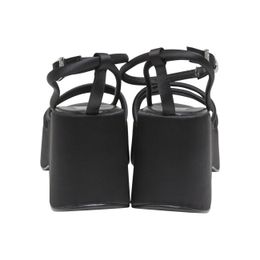 Buffalo Damen High-Heel-Pumps "Buffalo JOY MSS SANDAL", Gr. 41, schwarz, Textil, unifarben, Schuhe
