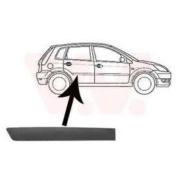 Van Wezel Zier-/Schutzleiste, T&uuml;r 1806426 hinten rechts schwarz f&uuml;r FORD 1536981 1507298 1499116