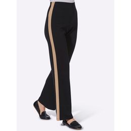 Classic Basics Damen Jerseyhose, schwarz, Gr. 23, unifarben, 100% Baumwolle, Hosen
