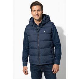 Herren Steppwesteink, Gr. XXL, Calvin Klein Jeans, unifarben, Web, Obermaterial: 100% Polyamid, Westen, Kapuze, Regular Fit, warm wattiert