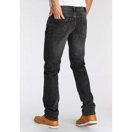AJC Herren Straight-Jeans, schwarz, Gr. 42, unifarben, Denim/Jeans, Obermaterial: 98% Baumwolle, 2% Elasthan, Jeans, gerade geschnitten,