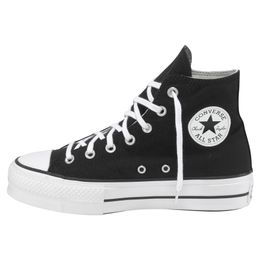 Converse Damen Sneaker "CHUCK TAYLOR ALL STAR PLATFORM CANVAS", Gr. 37,5, schwarz-wei&szlig;, Textil, Schuhe