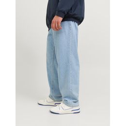Jack & Jones PlusSize Herren Relax-fit-Jeans "JJICHRIS JJORIGINAL SQ 7", blau, Gr. 42, JACK & JONES PLUSSIZE, unifarben, Denim/Jeans, Obermaterial: 100% Baumwolle, Jeans,