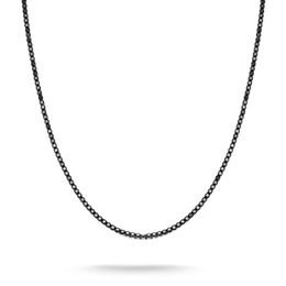 Thomas Sabo Damen Kette ohne Anh&auml;nger "Tenniskette Sparkling Black", 42, Silber 925 (recycelt)silberfarben, schwarz, Silber 925 (recycelt),