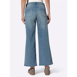 Heine Damen Bequeme Jeansblau, bleached, Gr. 34, unifarben, 98% Baumwolle, 2% Elasthan, Jeans