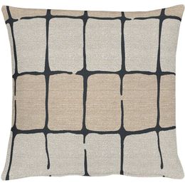 Dekokissen Apelt, B:49cm L:49cm, braun, Baumwolle, Kunstfaser, Polyester, Dekokissen_Sitzkissen_Kissenh&uuml;llen, "Monte", Kissenh&uuml;lle ohne F&uuml;llung, 1