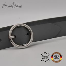 AnnaMatoni Damen Lederg&uuml;rtel "AnnaMatoni Damen Lederg&uuml;rtel Basic G&uuml;rtel 3cm breit echt Leder", schwarz, Gr. 90, 100% Leder, G&uuml;rtel