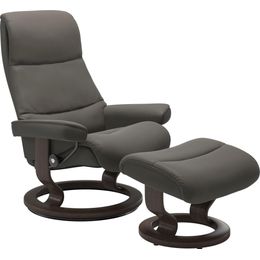 Relaxsessel stressless "View", grau (metal grau paloma), B:91cm H:109cm T:83cm, Leder BATICK: BATICK ist ein leicht korrigiertes, durchgef&auml;rbtes und genarbtes M&ouml;belleder, bei dem die meisten Unebenheiten und Spuren in der Regel entfernt wurden.;Leder PALOMA: PALOMA ist ein durchgef&auml;rbtes Semianilin-M&ouml;belleder mit nat&uuml;rlicher Narbung.;ROHLEDER Stoff Q2 FARON: Ein fester zuverl&auml;ssiger Boucl&eacute; mit ein