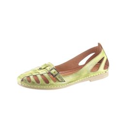Slipper Gemini, Damen, Gr. 36, gr&uuml;n, Glattleder, Schuhe Slipper