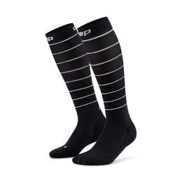 CEP Pro Run Reflective Tall Socks Bekleidung Damen schwarz L