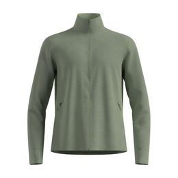 Odlo Grid Fleece Midlayer Full Zip Bekleidung Herren gr&uuml;n xxl