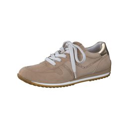 Sneaker Paul Green "Paul Green Sneaker Leder", Damen, Gr. 40, braun (braun, gold), Leder, Schuhe Sneaker
