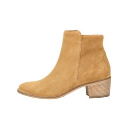 Paul Green Damen Stiefelette "Paul Green Stiefelette Veloursleder", Gr. 38camel, Veloursleder, Schuhe