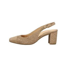 Paul Green Damen Slingpumps "Paul Green Pumps Leder", Gr. 37,5hellbraun, Leder, Schuhe
