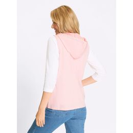 Classic Basics Damen Sweatweste, rosa, Gr. 46, unifarben, 100% Baumwolle, Westen