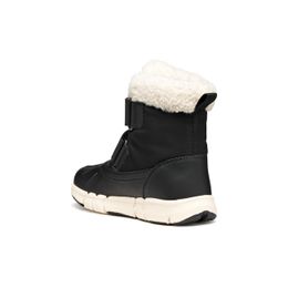 Geox M&auml;dchen Winterboots "J FLEXYPER GIRL B AB", Gr. 37, schwarz, Synthetik, Textil, Schuhe, Snowboots, Klettstiefel mit Warmfutter, Gr&ouml;&szlig;enschablone