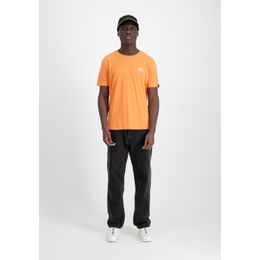 Herren T-Shirt "Basic T-Shirt SL", orange, Gr. S, Alpha Industries, Obermaterial: 100% Baumwolle, Shirts