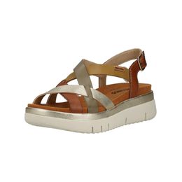 Pikolinos Damen Riemchensandale "Pikolinos Sandalen Leder", Gr. 39brandy, Leder, Schuhe