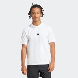 Herren T-Shirt "ESSENTIALS SMALL LOGO SINGLE JERSEY", schwarz-wei&szlig;, Gr. XXL, adidas Sportswear, Obermaterial: 100% Baumwolle, Shirts, sportliches