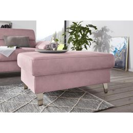 Sit & More Polsterhocker SIT & MORE "Sorano", rosa (altrosa), B:100cm H:47cm T:66cm, Hocker, Polsterhocker
