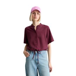 Marc O'Polo Damen Kurzarmbluse "aus TENCEL Lyocell"merlot rot, Gr. S, MARC O'POLO DENIM, Blusen