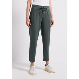 Street One Damen Stoffhose, gr&uuml;n, Gr. 42, unifarben, Stoff, 82% Polyester, 18% Elasthan, Hosen, Middle Waist