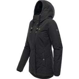 Ragwear Damen Kurzmantel "Alvena YOUMODO", schwarz, Gr. S, Obermaterial: 100% Polyester. Innenfutter: 100% Polyester. Wattierung: 100% Polyester,