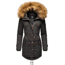 Marikoo Damen Wintermantel "La Viva Prc", grau, Gr. XS, Oberstoff: 100% Baumwolle. Futter: 100% Polyester. Wattierung: 100% Polyester. &Auml;rmelfutter: